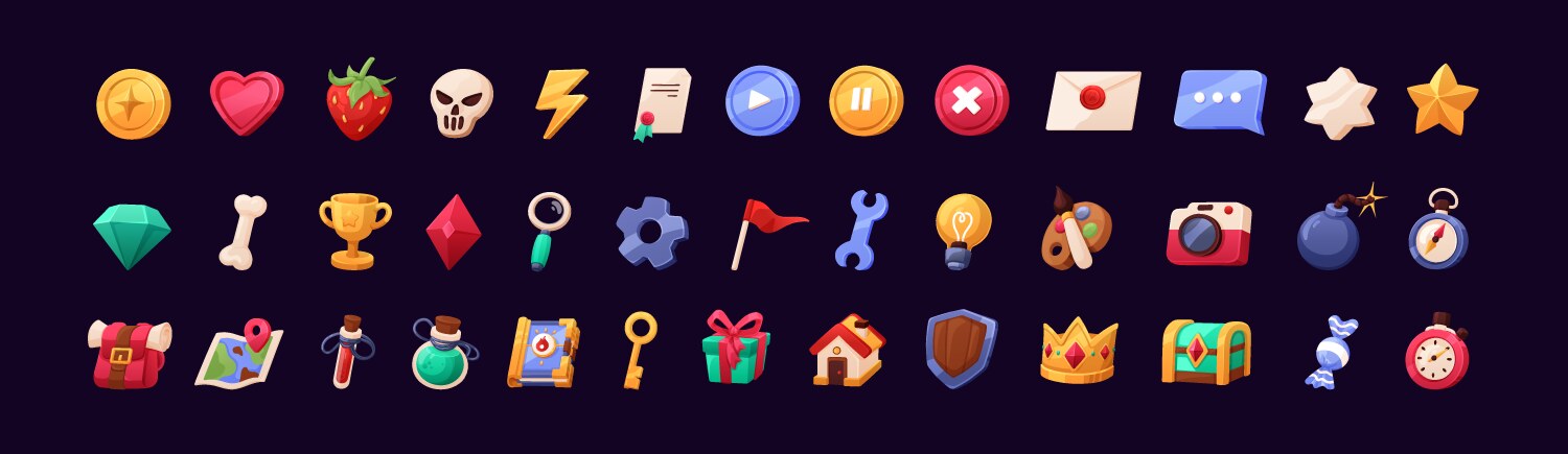 Game Ui Kit Vector Images (over 4,800)