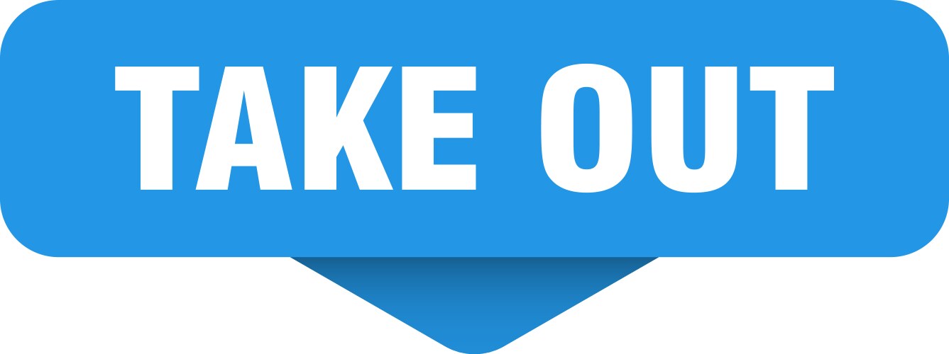 Take out sticker sign on transparent Royalty Free Vector