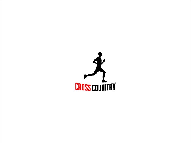 Cross country logo Royalty Free Vector Image - VectorStock
