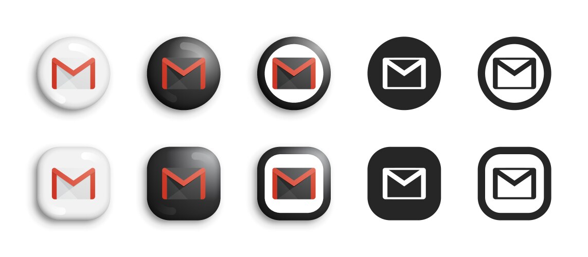 Google icons Royalty Free Vector Image - VectorStock