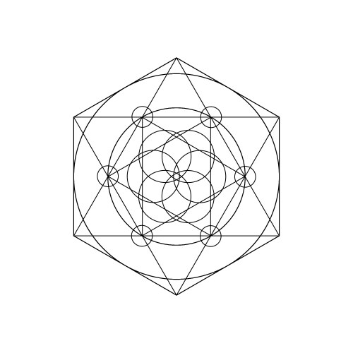 Solar system sacred geometry Royalty Free Vector Image