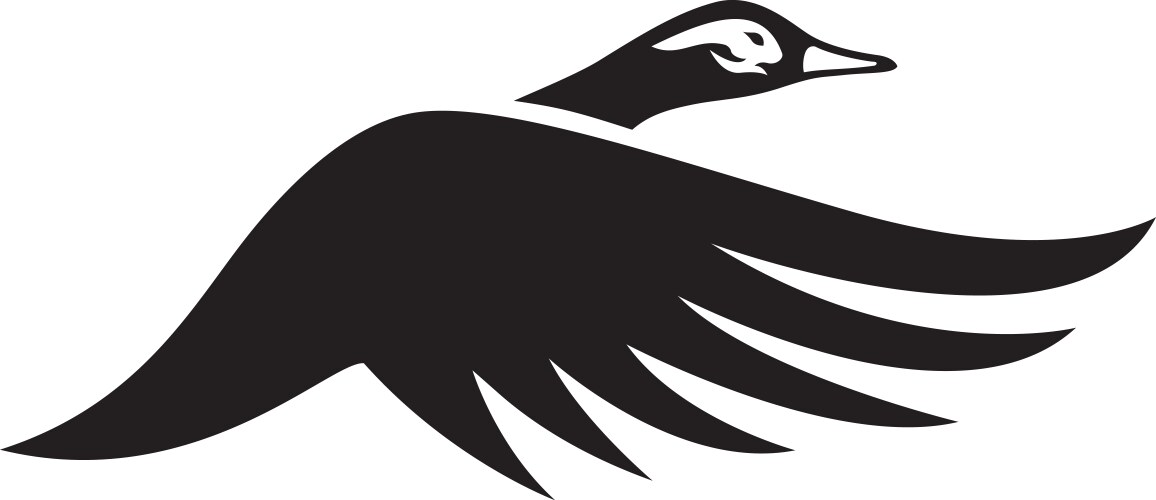 Duck hunting template Royalty Free Vector Image