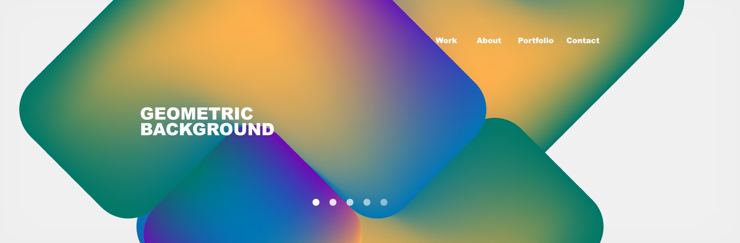 Square internet web page design template Vector Image