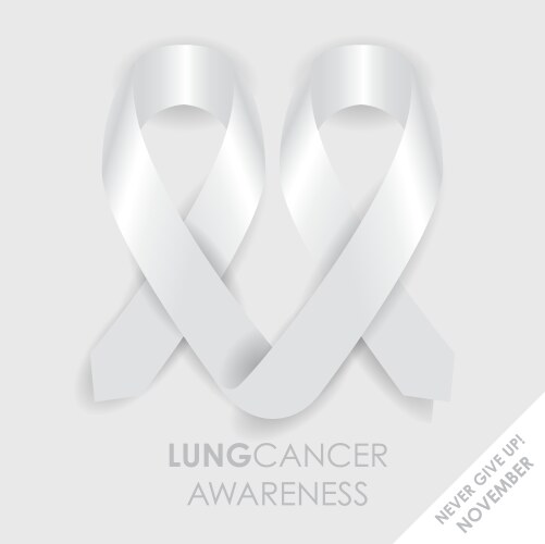 Lung cancer background Royalty Free Vector Image