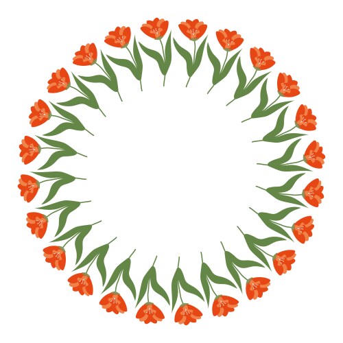 Round Flower Border Vector Images (over 30,000)