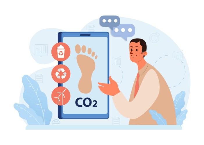 Sustainability environmental protection climate Vector Image