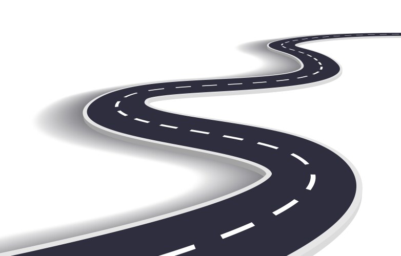 Highway Route Royalty Free Vector Image - VectorStock