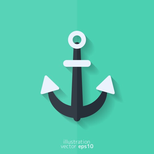 Metal anchor icon Royalty Free Vector Image - VectorStock