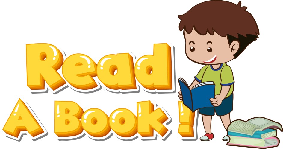 Cartoon funny caterpillar reading book Royalty Free Vector