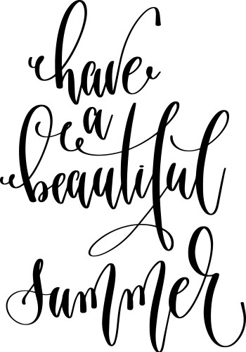 Have fun hand lettering Royalty Free Vector Image