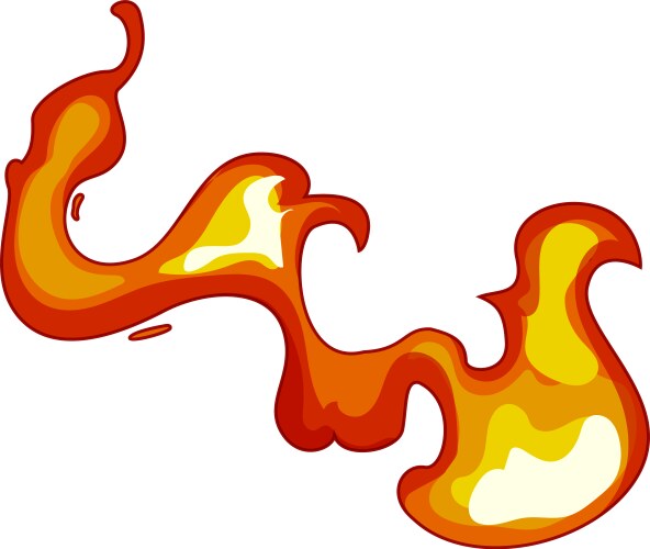 Flame cartoon Royalty Free Vector Image - VectorStock