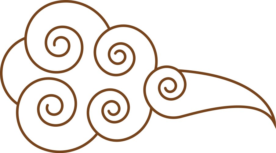 Chinese Cloud Template Royalty Free Vector Image