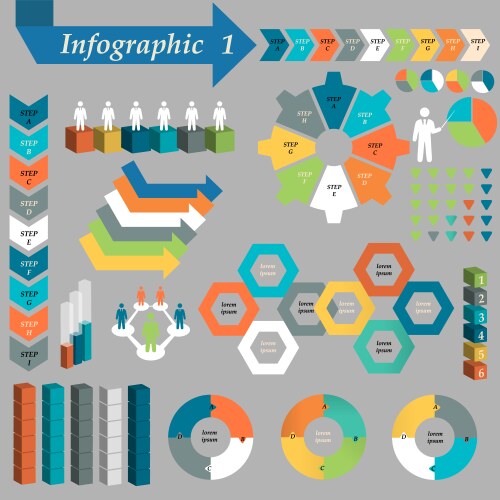 Office city infrastructure planning infographic Vector Image