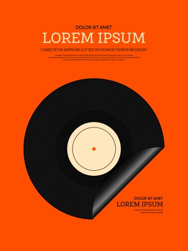 Music retro vintage abstract poster background Vector Image