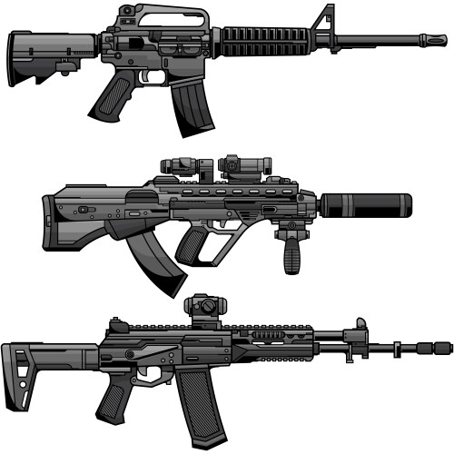 Army weapon logo Royalty Free Vector Image - VectorStock