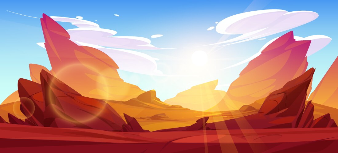 Sahara desert sand landscape background Royalty Free Vector