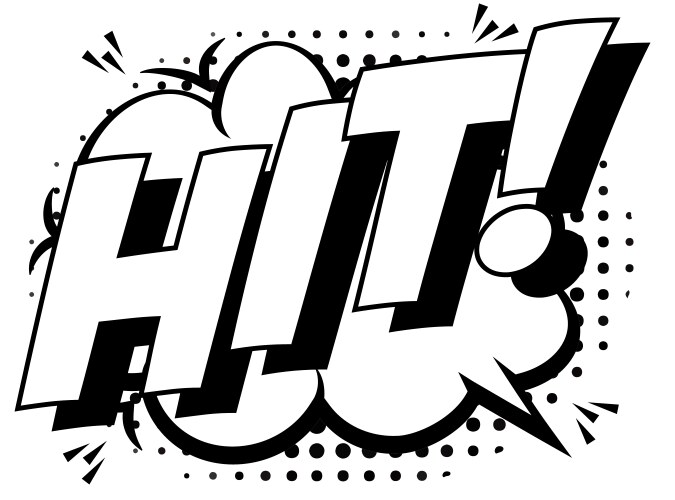 Hit Comic Vector Images (over 2,000)