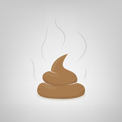 Cartoon poop emoji funny poo excrement character Vector Image