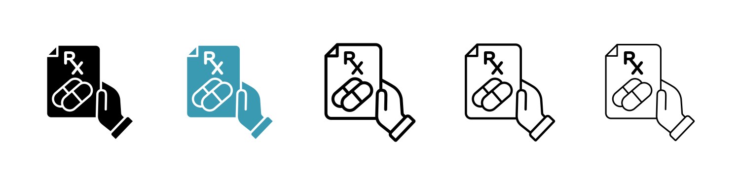 Rx icon Royalty Free Vector Image - VectorStock