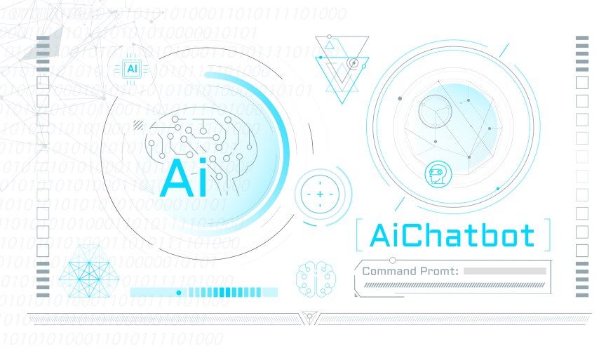 Artificial intelligence concept technology Vector Image