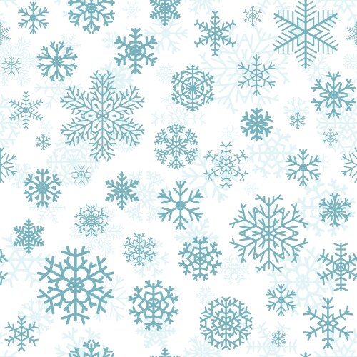 Falling snow vertical frame seamless pattern Vector Image