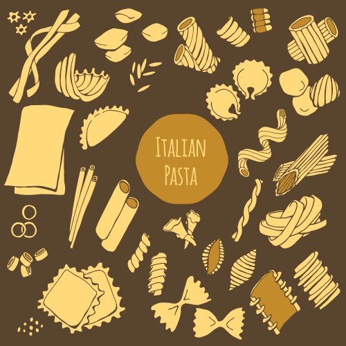 Italian food infographic with charts and chef Vector Image