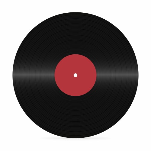 Black vinyl disc Royalty Free Vector Image - VectorStock