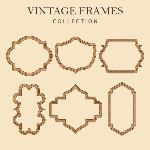 Vintage sign frames old decorative frame design Vector Image