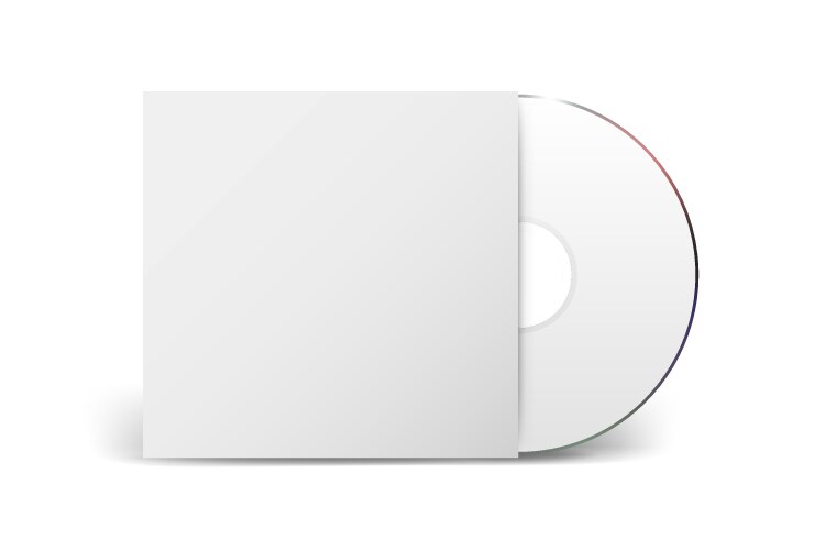 Cd dvd with music symbol Royalty Free Vector Image