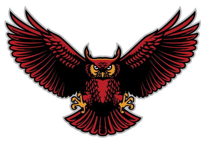 Indonesian garuda symbol spread wings and holding Vector Image