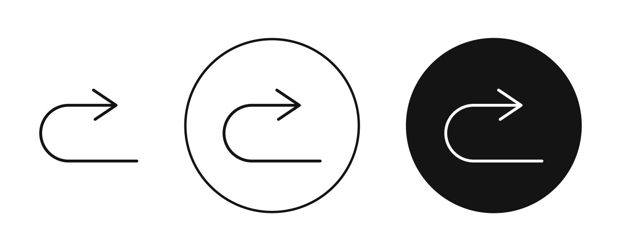 Redo icon Royalty Free Vector Image - VectorStock