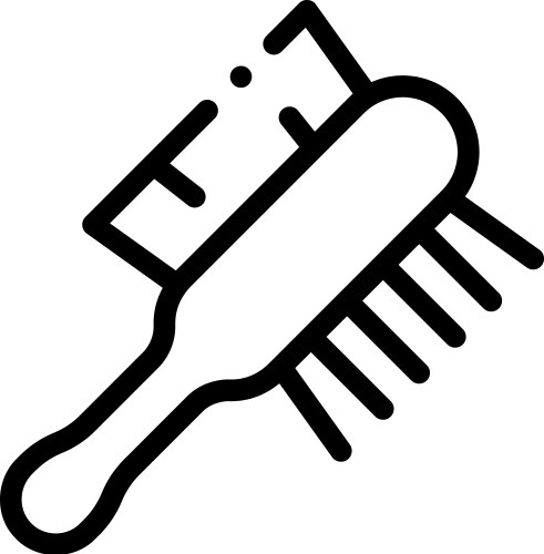 Brushes icon thin linear style design isolated on Vector Image