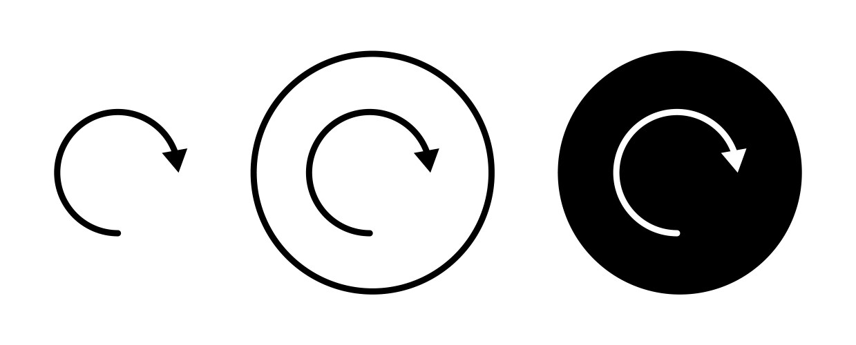 Refresh icon Royalty Free Vector Image - VectorStock