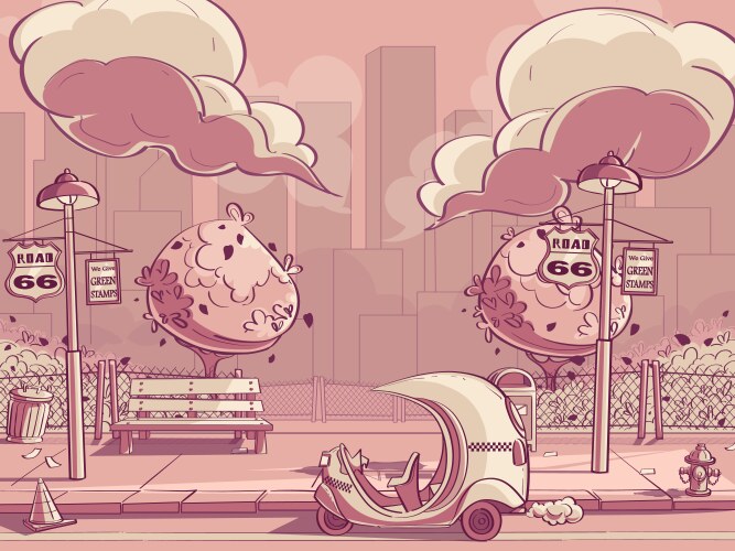 Pink cartoon background find five Royalty Free Vector Image