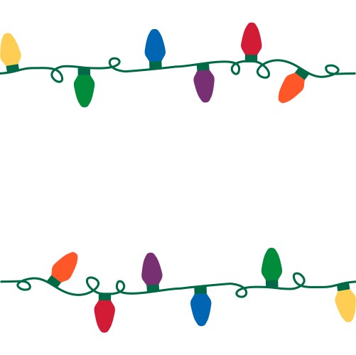 String of Christmas Lights Cartoon Vector Images (over 1,100)