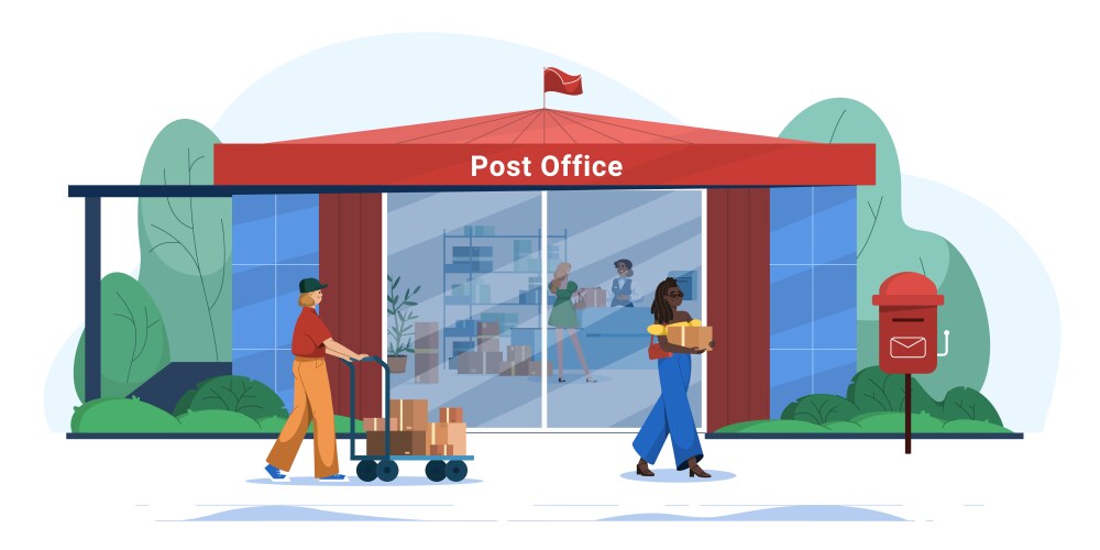 Cartoon Post Office Vector Images (over 5,900)