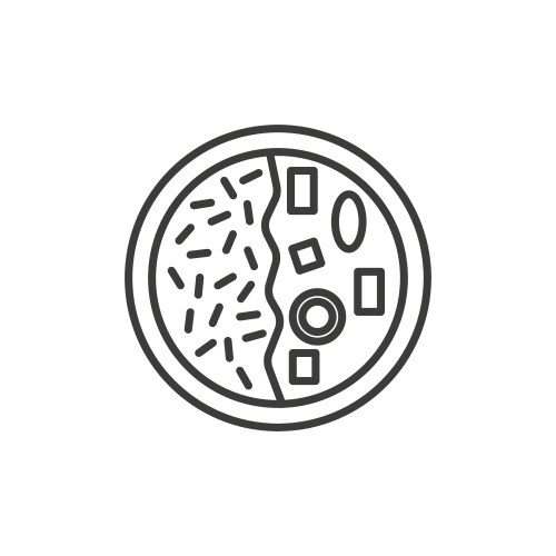 Kare raisu icon set japanese curry food symbol Vector Image