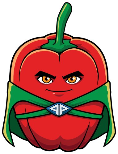 Pepper character Royalty Free Vector Image - VectorStock