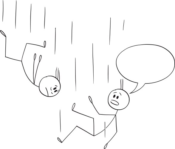 Cartoon of Two Men Conversation Vector Images (over 330)