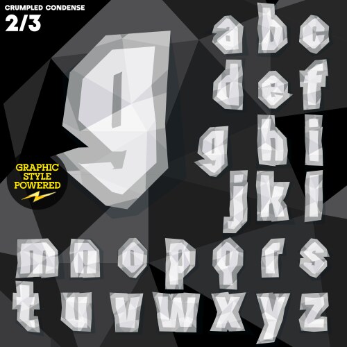 Elegant alphabet set Royalty Free Vector Image