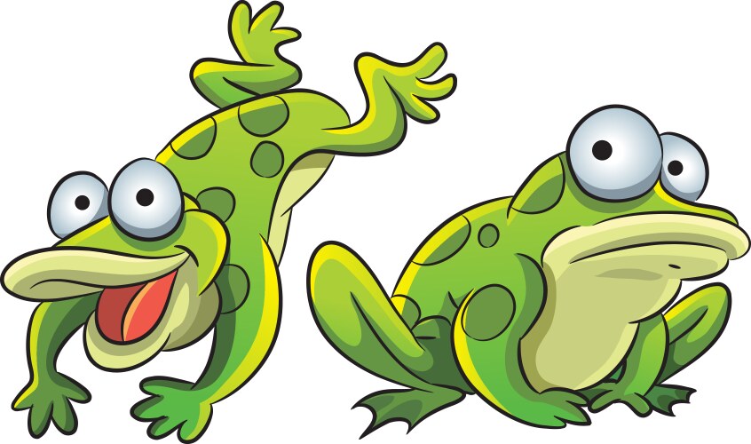 Funny frog Royalty Free Vector Image - VectorStock