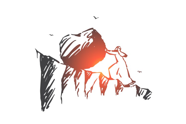 Man Pushing Sketch Vector Images (over 360)