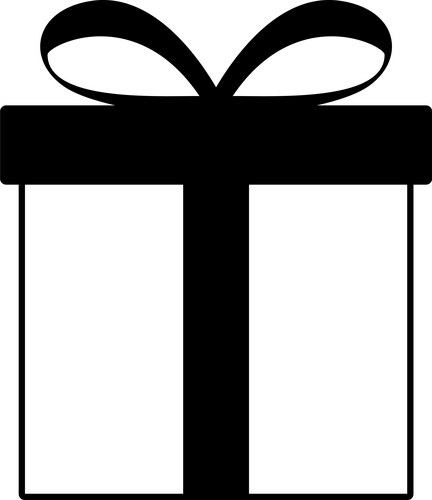 Marketing gift box icon outline style Royalty Free Vector