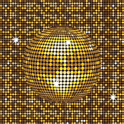 Abstract metallic disco background Royalty Free Vector Image