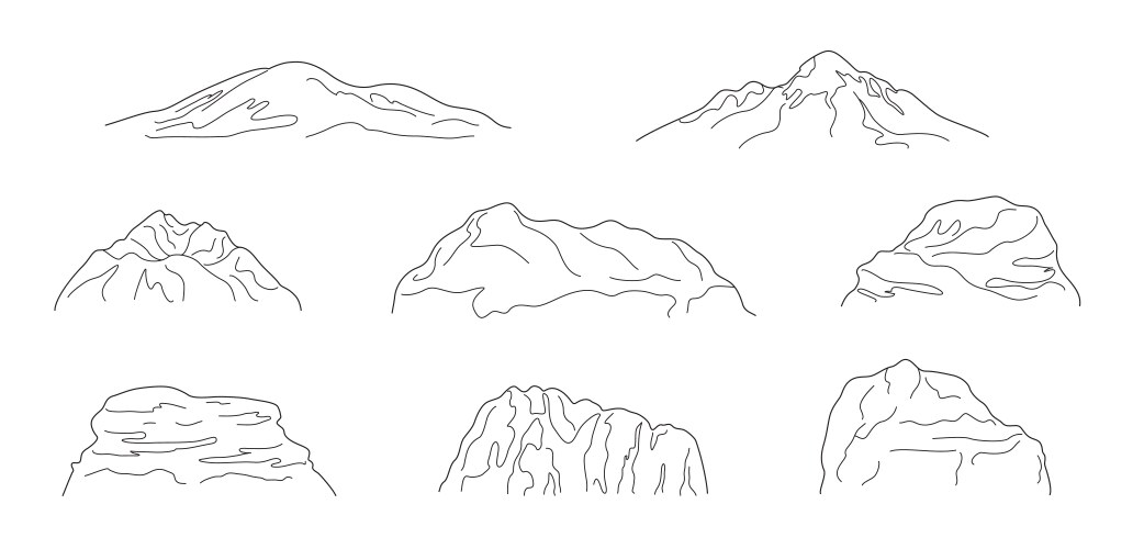 Mountain Royalty Free Vector Image - VectorStock