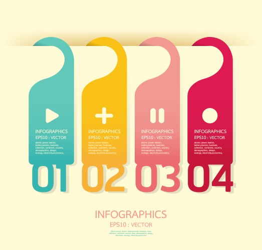 Modern soft color design template Royalty Free Vector Image