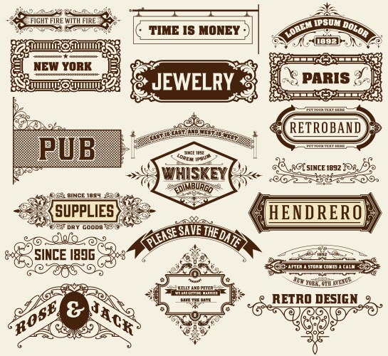 Ephemera Vector Images (over 910)