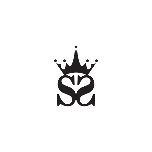 JS Crown Monogram Logo – Royalty-Free Vector | VectorStock