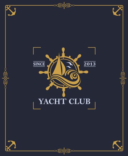 Yachting labels and badgesjpg Royalty Free Vector Image