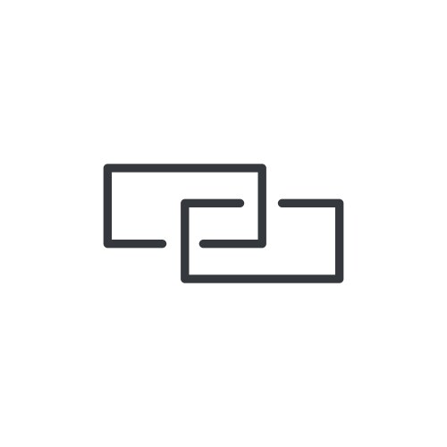 Url link icon hyperlink chain website Royalty Free Vector